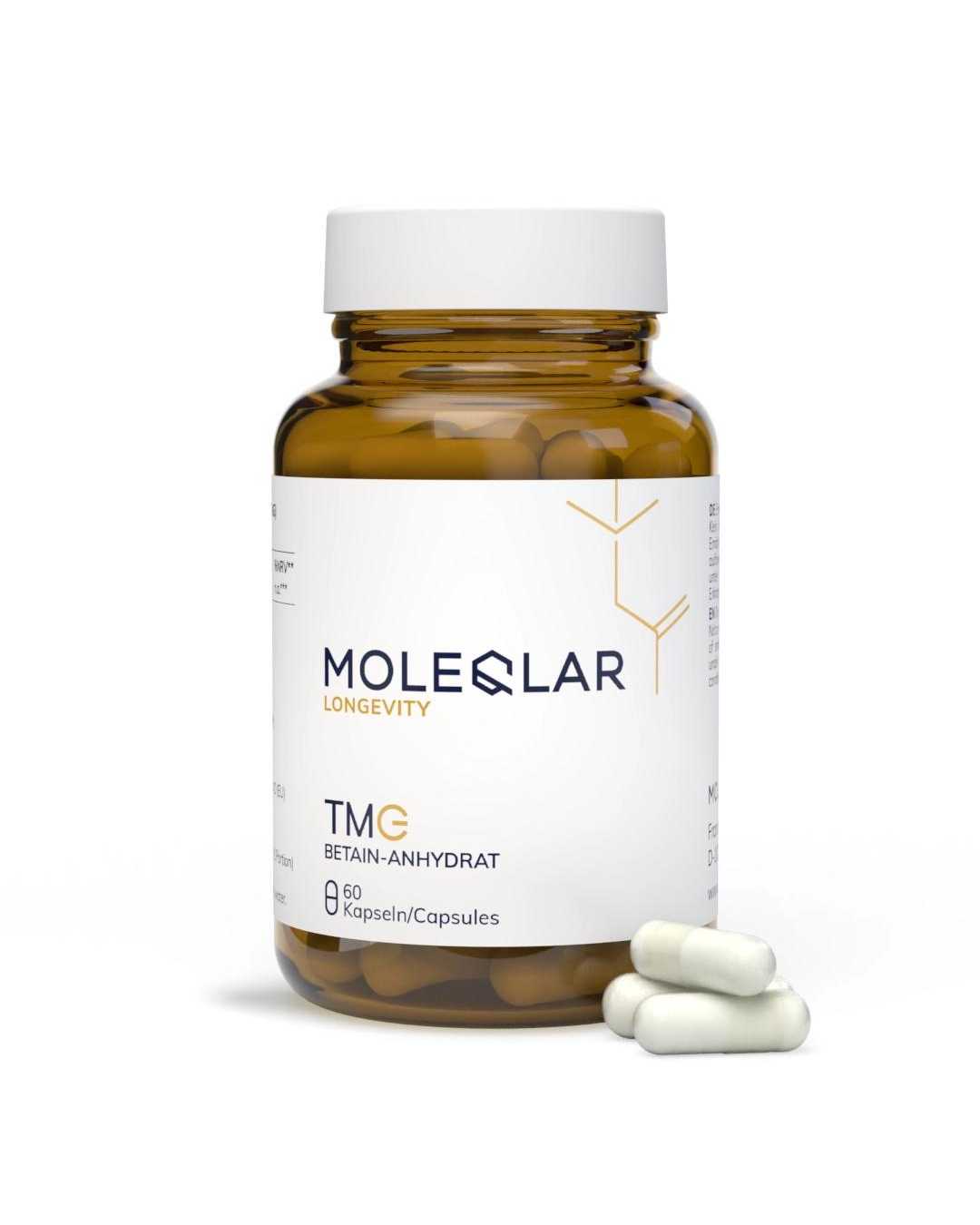Betain Kapseln kaufen - Zertifiziertes Trimethylglycin, TMG – MOLEQLAR